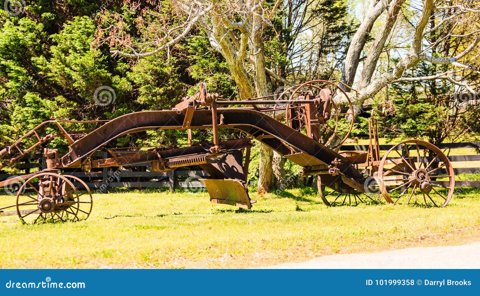 Huge Old Rusty Plow stock photo. Image of rusty, tool - 101999358