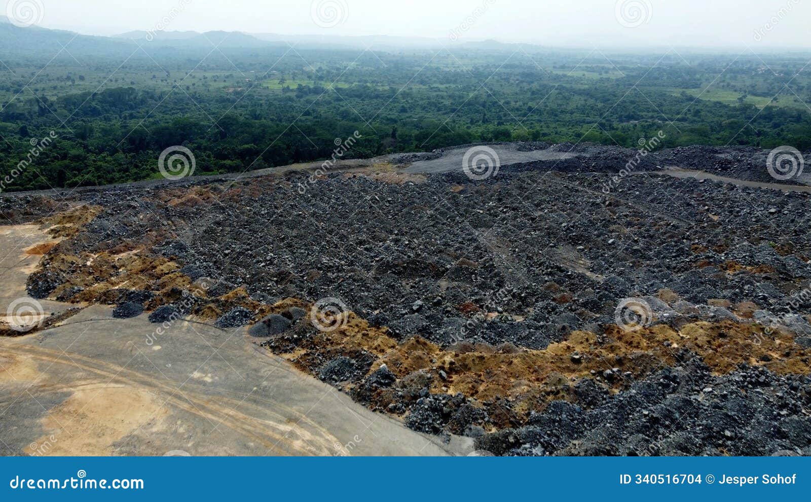 Huge Open Mine at the Brink of the Rainforest in Brazil Stock Photo ...