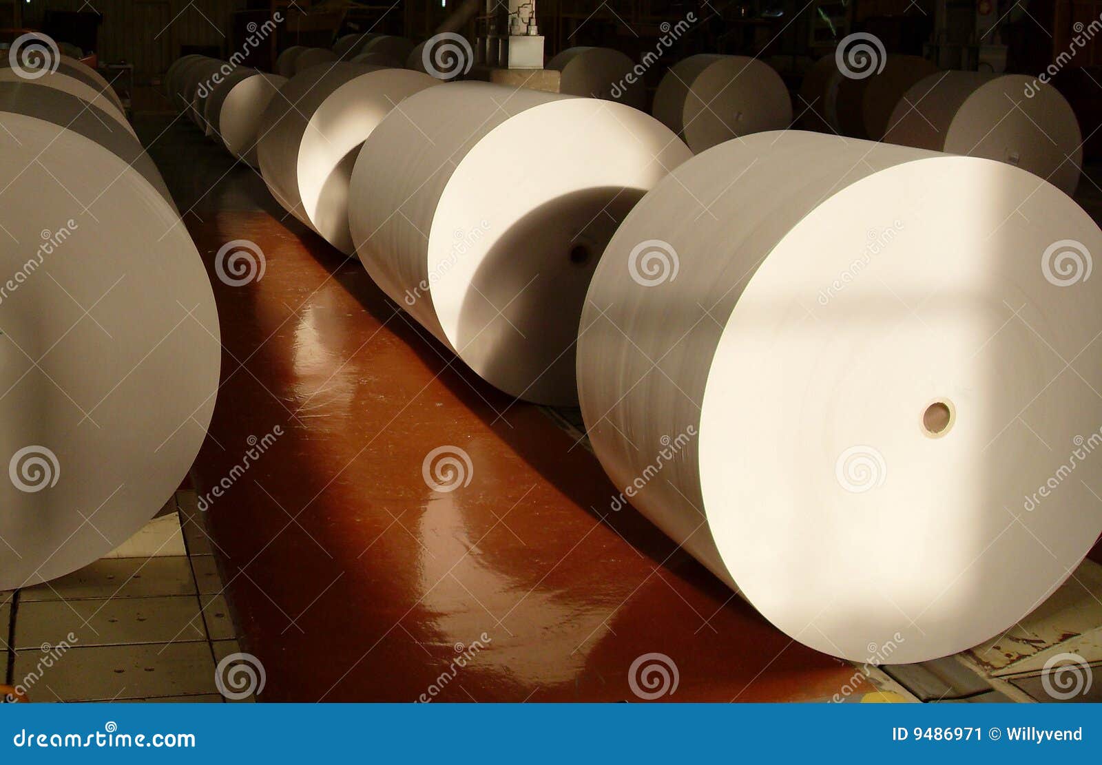 Huge paper rolls stock image. Image of offset, sheet, industry - 9486971