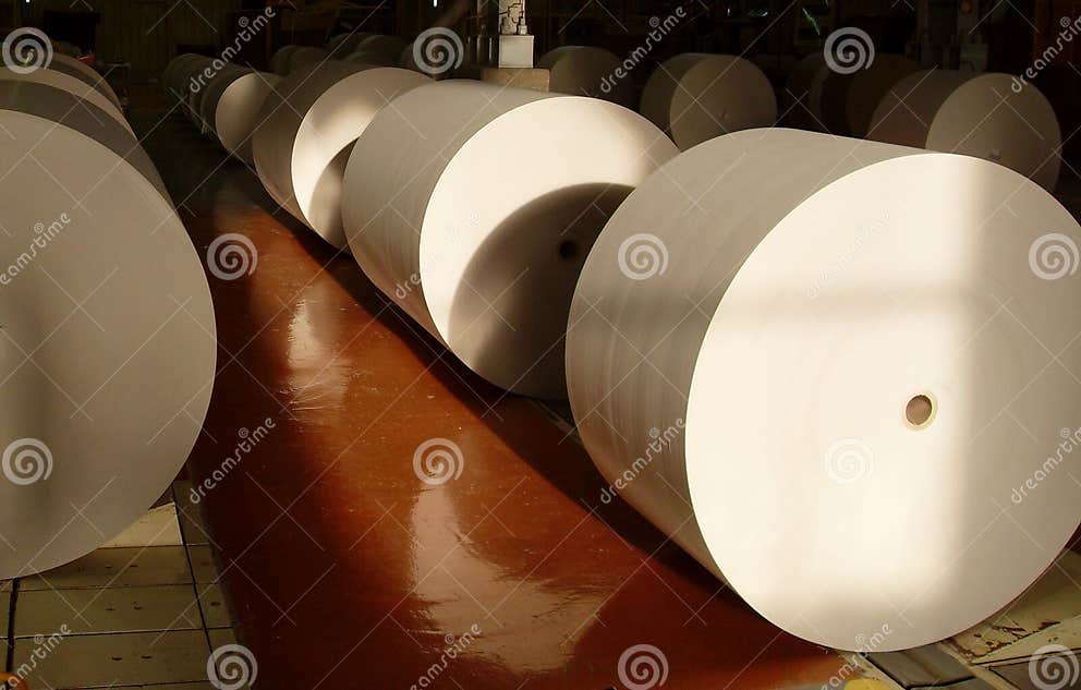 Huge paper rolls stock image. Image of offset, sheet, industry - 9486971