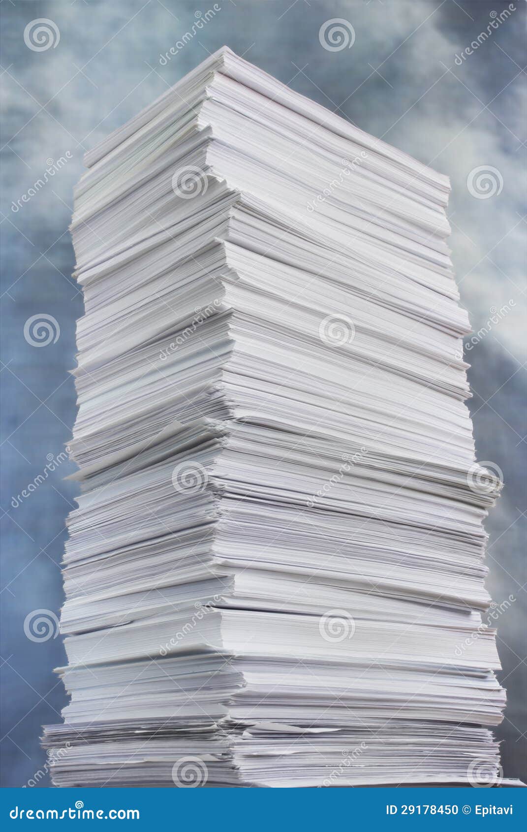 Huge paper stack stock photo. Image of business, paperwork - 29178450