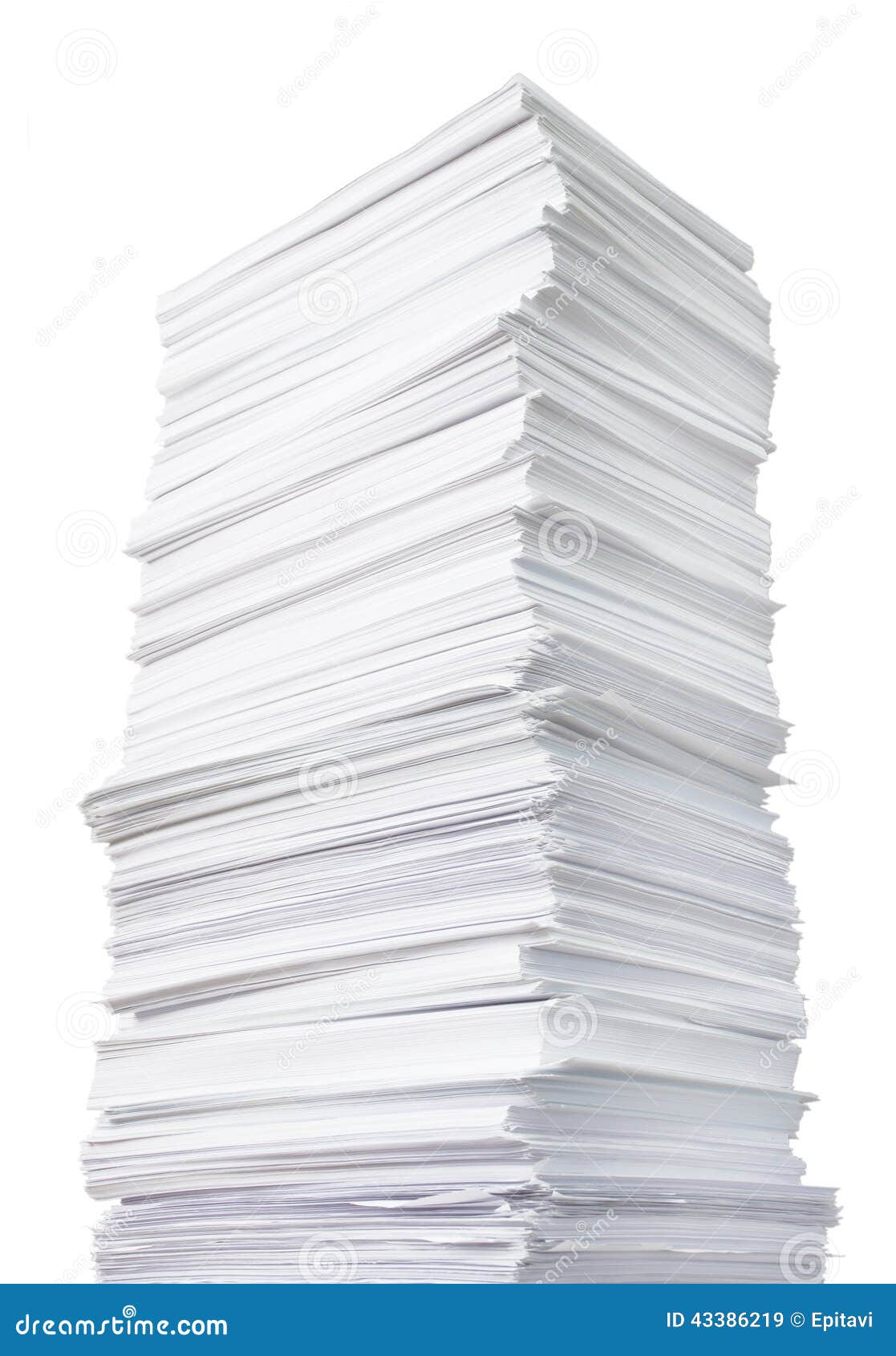Inbox With Stack Of Paperwork On Desk Stock Photography | CartoonDealer ...