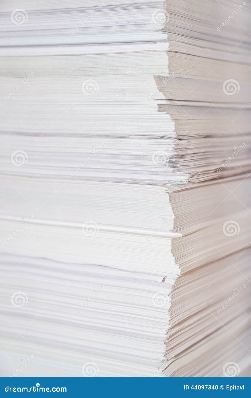 Huge paper stack stock photo. Image of bureaucracy, blank - 44097340