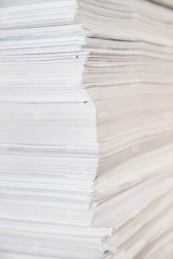 Huge paper stack stock image. Image of paperwork, receipt - 52456353