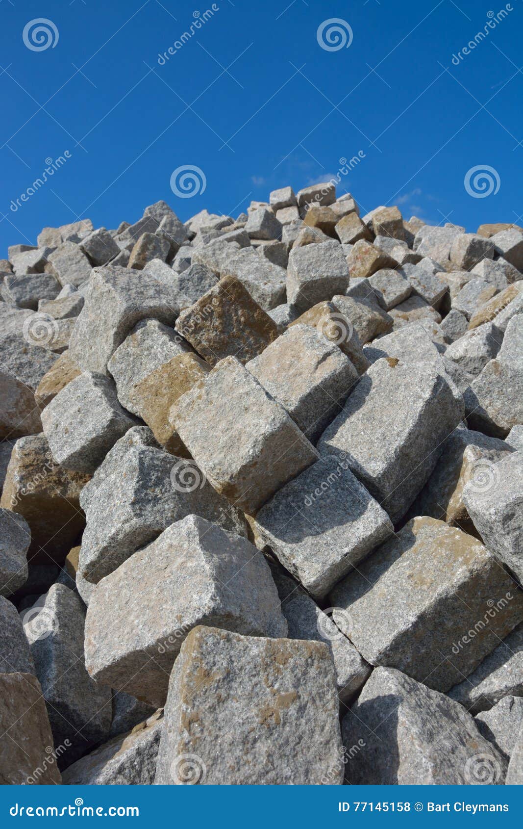 Huge Pile of Cobbled Stones Stock Photo - Image of huge, squared: 77145158