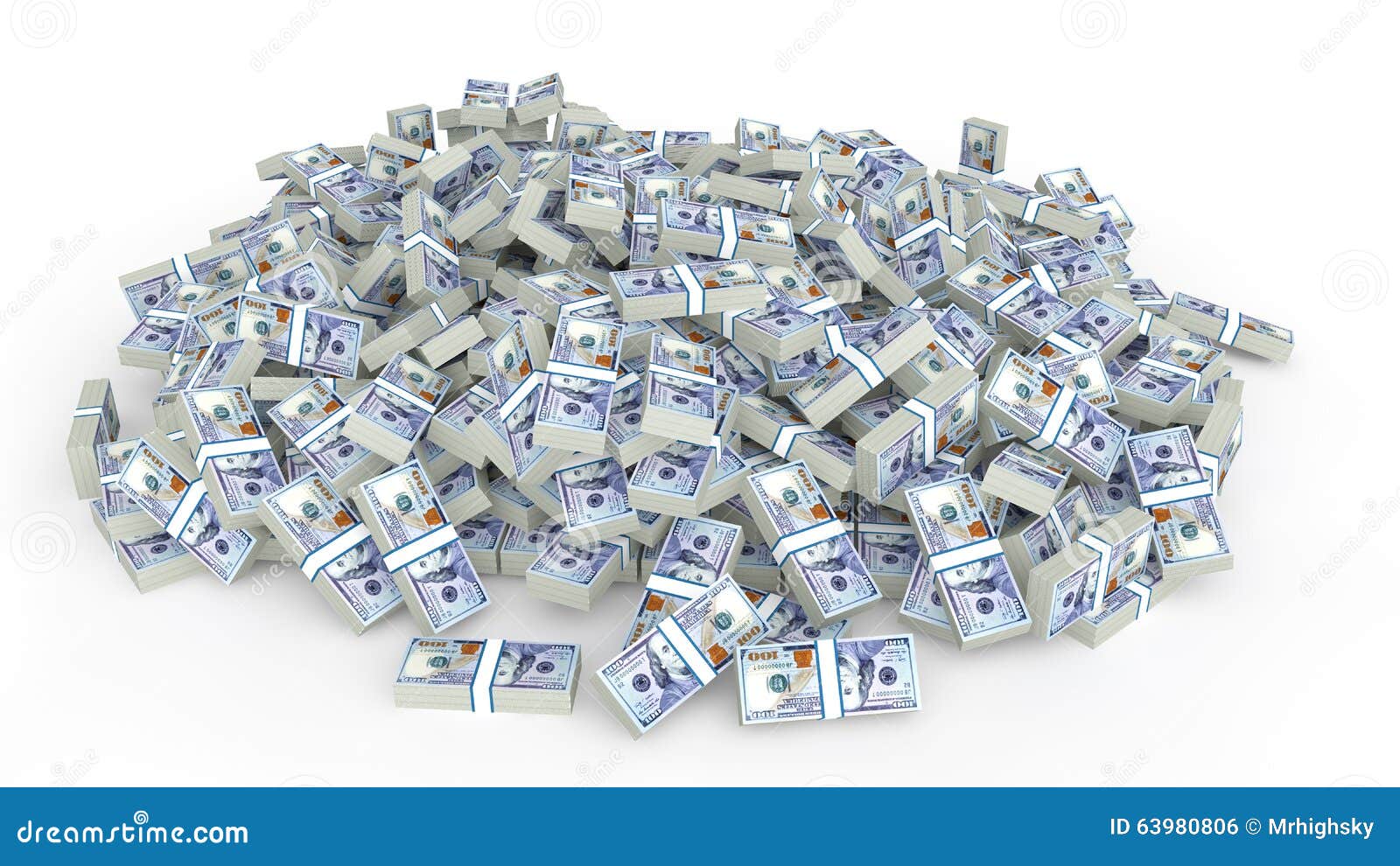 Huge Pile Of Random Chinese 100 RMB Bills Royalty-Free Cartoon ...