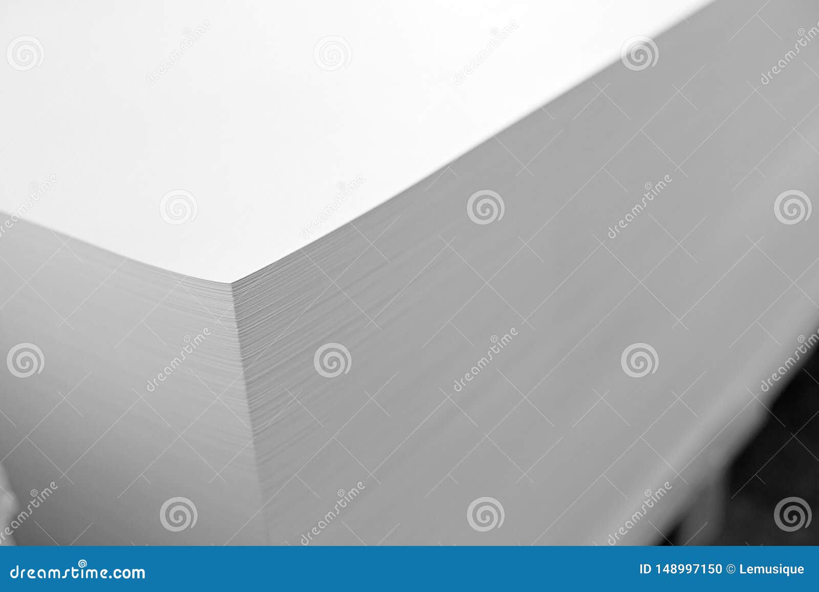 A Huge Pile of Paper in the Printing House. Printing Industry Texture ...