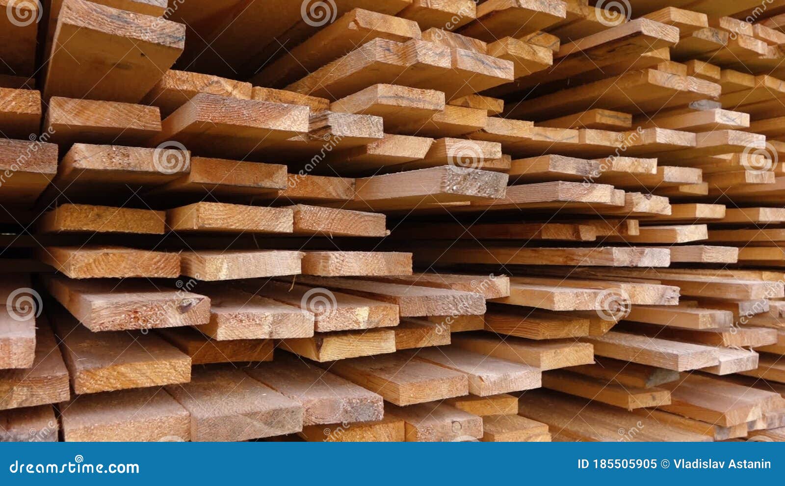 A Huge Pile of Planks Stacked in a Sawmill Stock Video - Video of ...