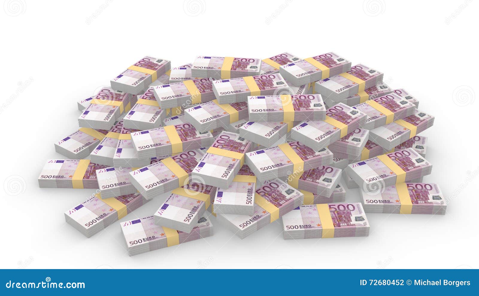 Huge Pile Of Random American 100 Dollar Bills On White Royalty-Free ...