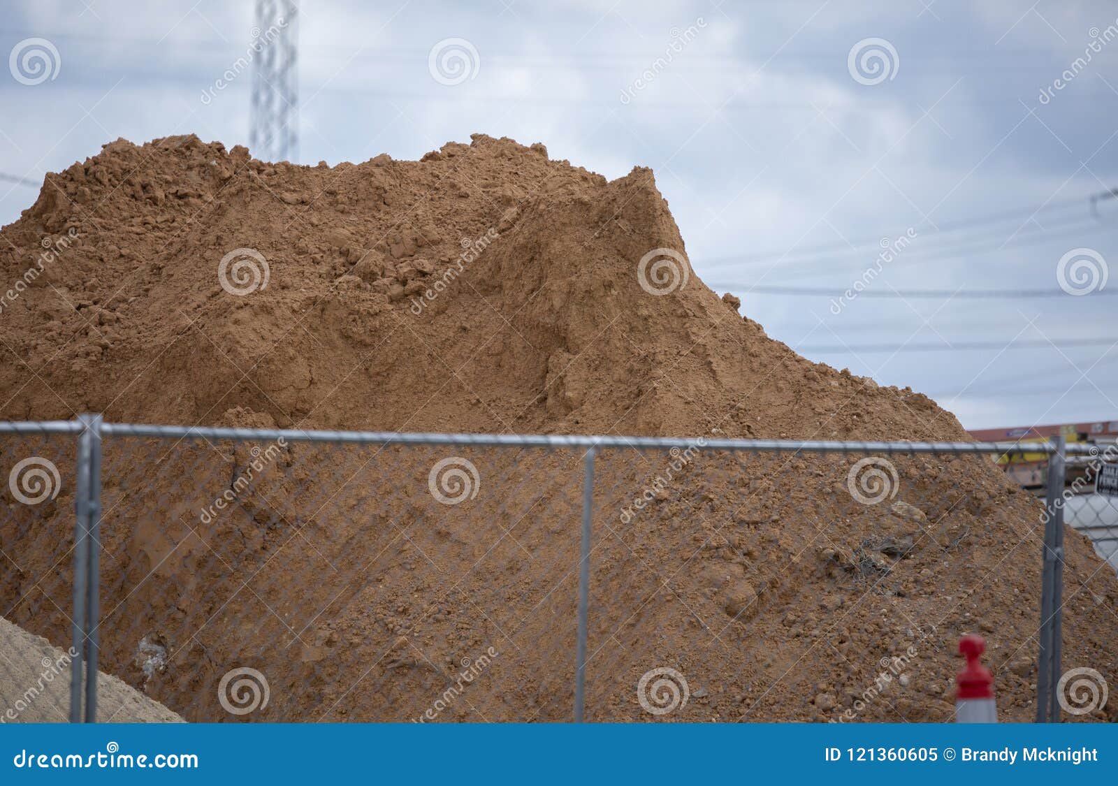 Dirt Brought in for Construction Stock Image - Image of iron ...