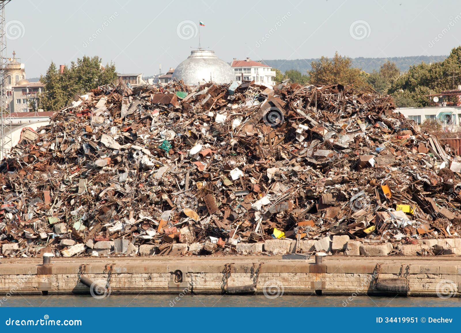 Huge pile of scrap stock image. Image of landfill, junk - 34419951