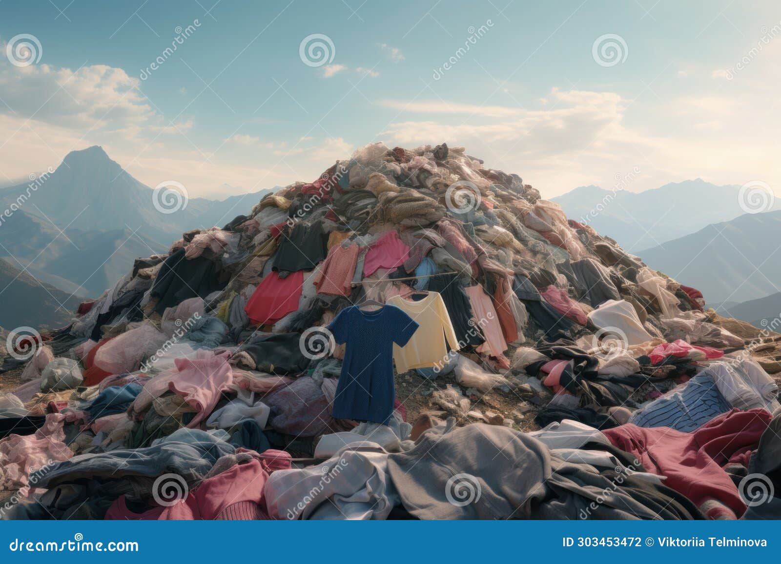Huge Piles of Unnecessary Clothes in the Landfill. the Problem of ...