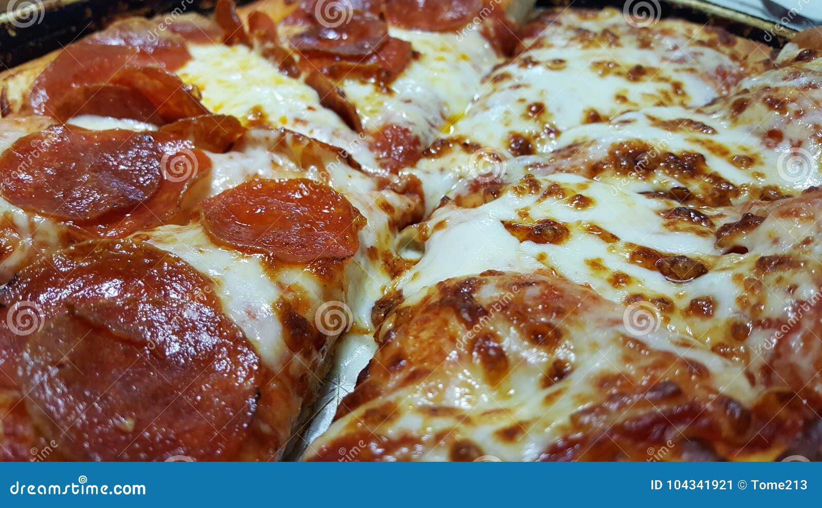 A large cheese pizza stock image. Image of italian, cuisine - 104341921