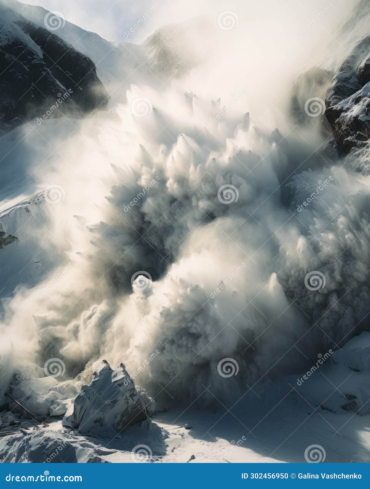 Huge, Powerful Avalanche Rushes Down Mountain, Sweeping Everything in ...