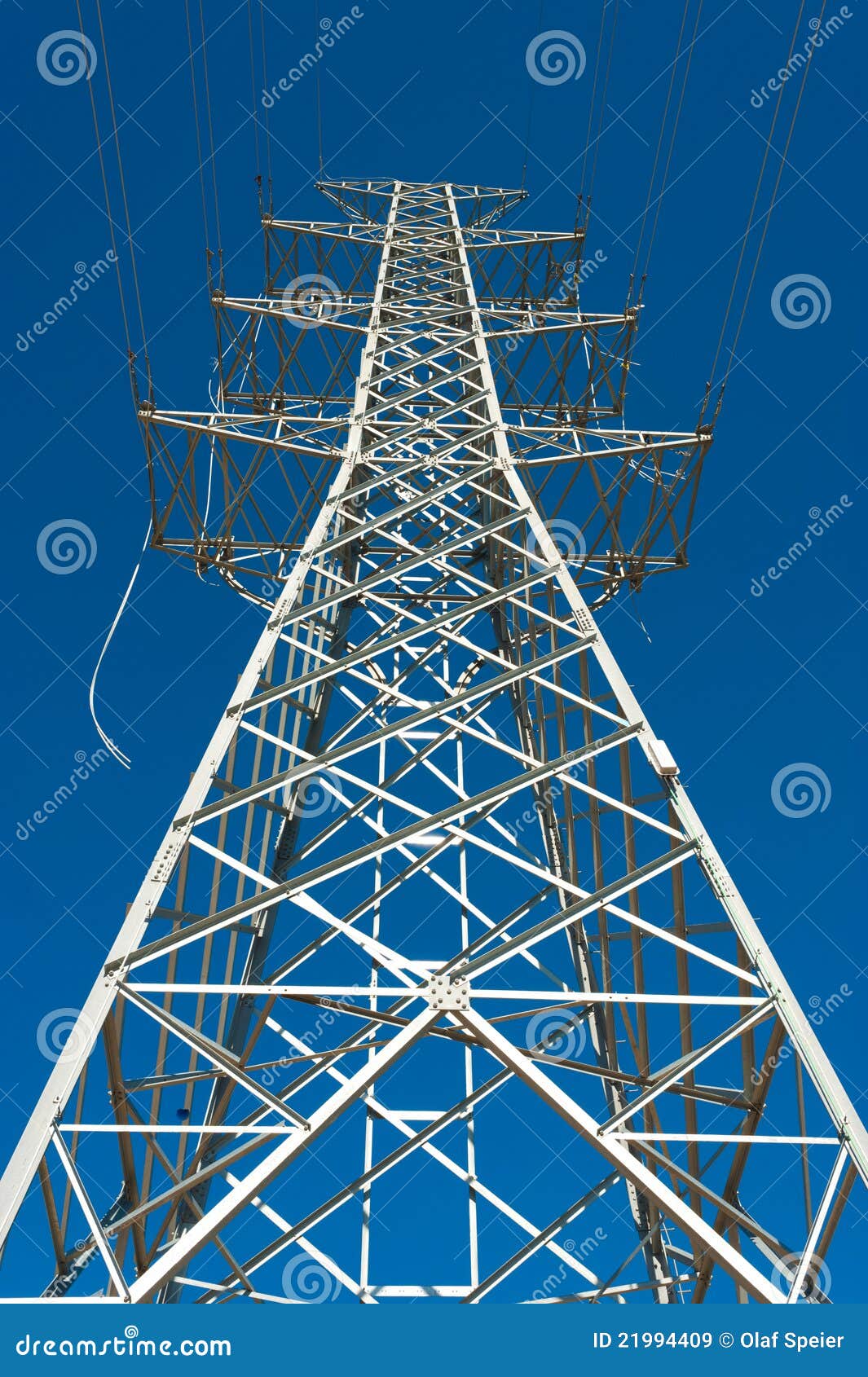 Huge pylon stock image. Image of powerline, wiring, pillar - 21994409