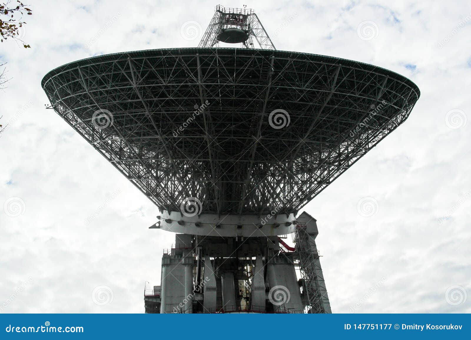 Huge Radio Telescope in the Forest Stock Image - Image of huge ...