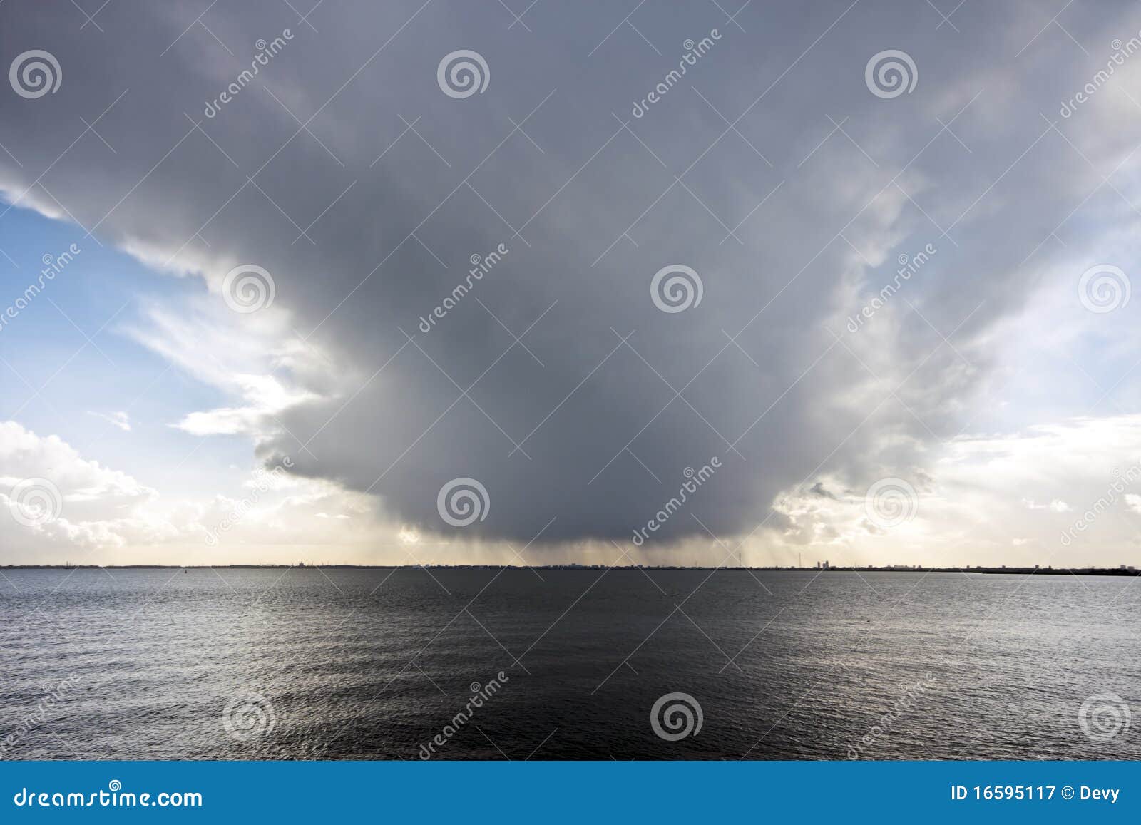Huge raincloud stock image. Image of lake, water, holland - 16595117