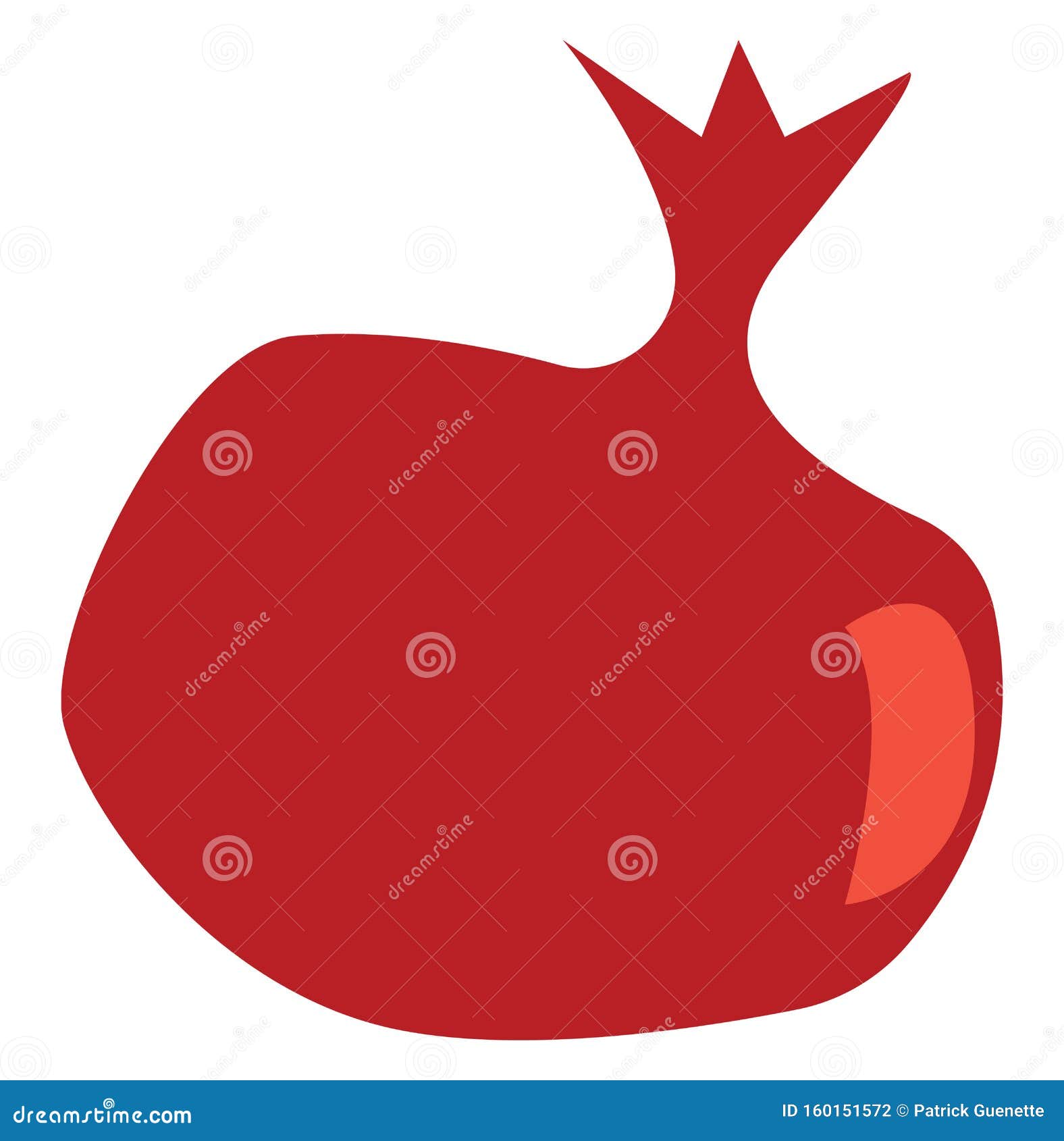 A Huge Red Garnet Vector or Color Illustration Stock Vector ...