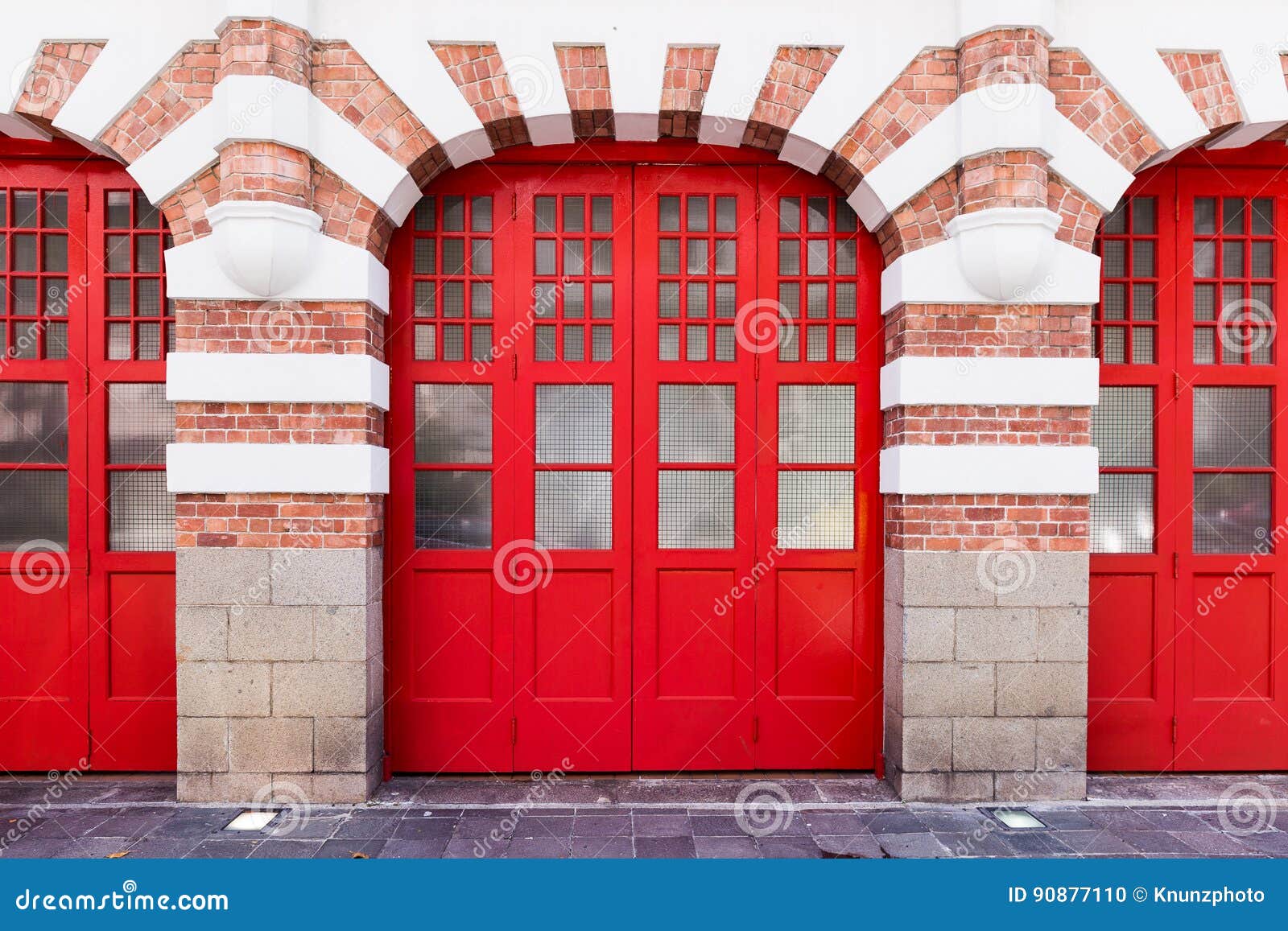 Huge red gate stock photo. Image of detail, metal, traditional - 90877110