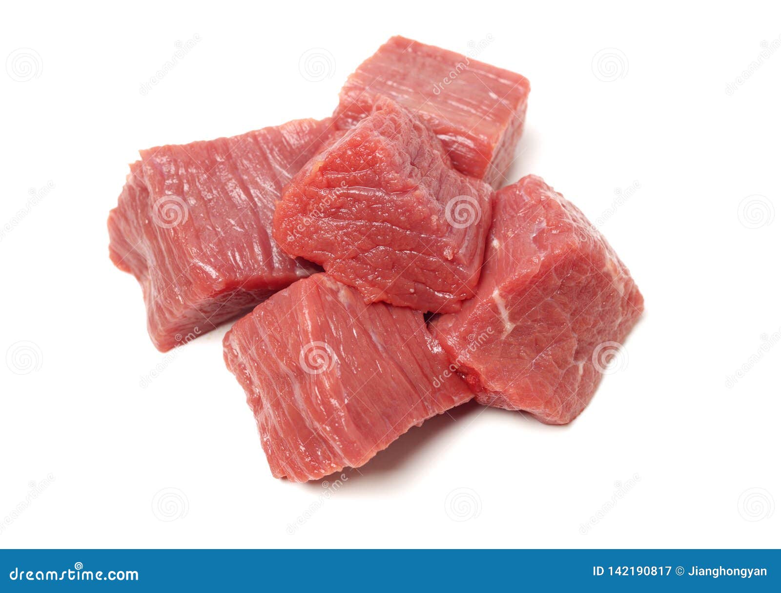 Huge red meat chunk stock image. Image of rump, butchery - 142190817