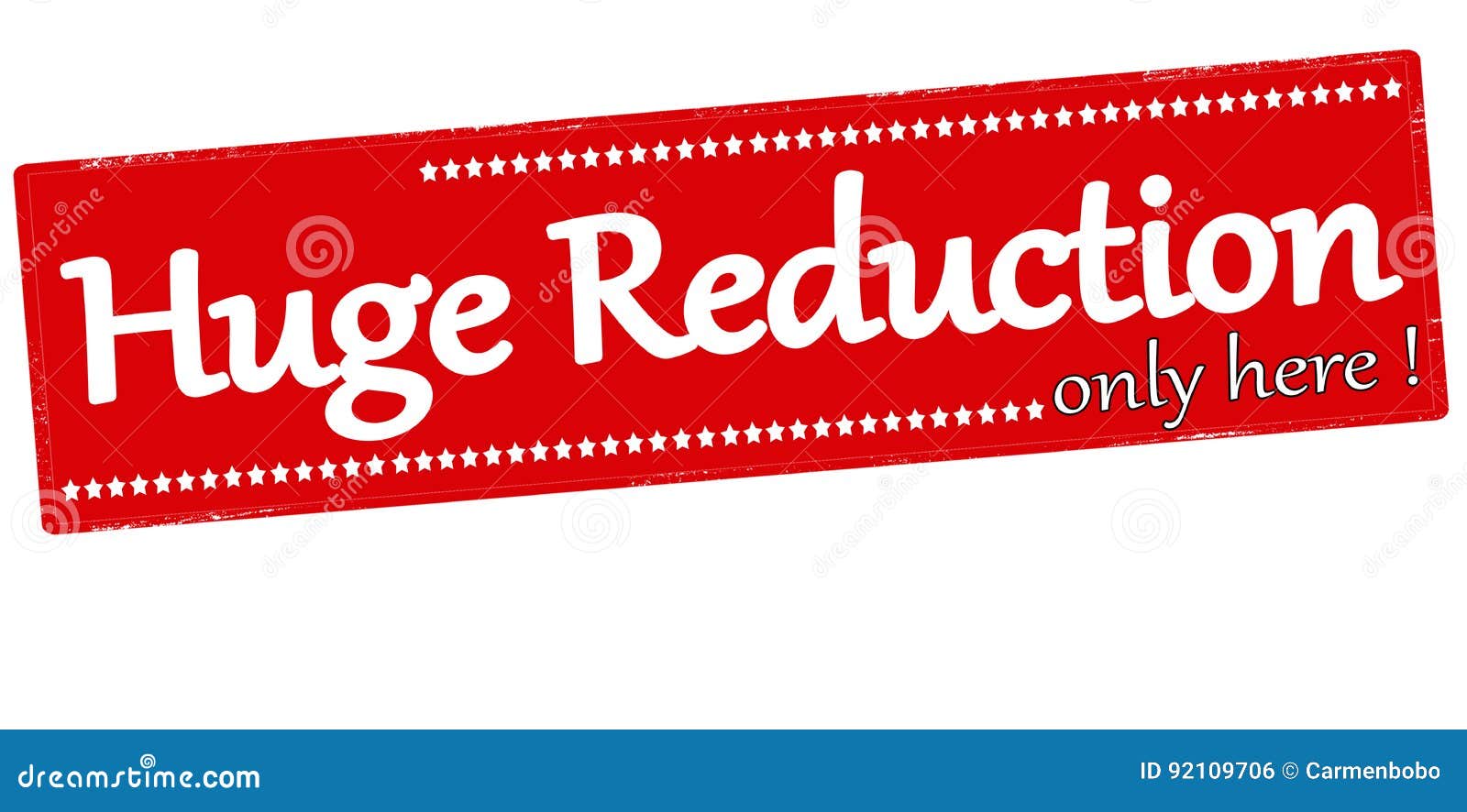 Huge reductions only here stock illustration. Illustration of barely ...