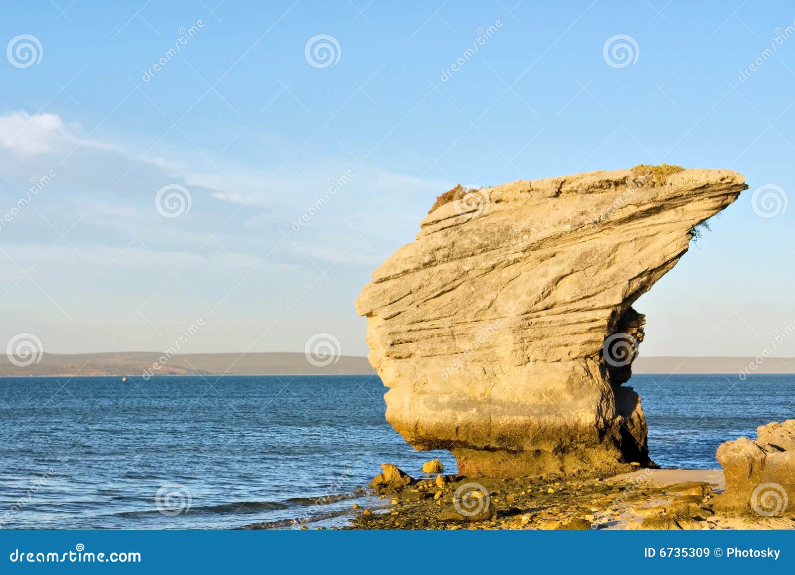 Huge Rock Which Looks Like a Ship Stock Image - Image of beauty, blue ...