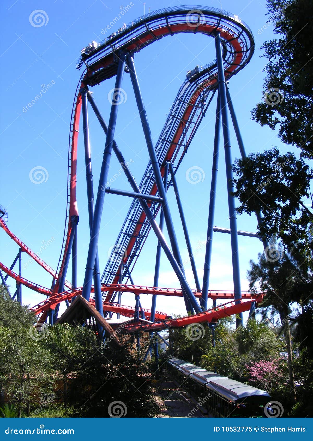 Huge rollercoaster stock image. Image of massive, thrill - 10532775