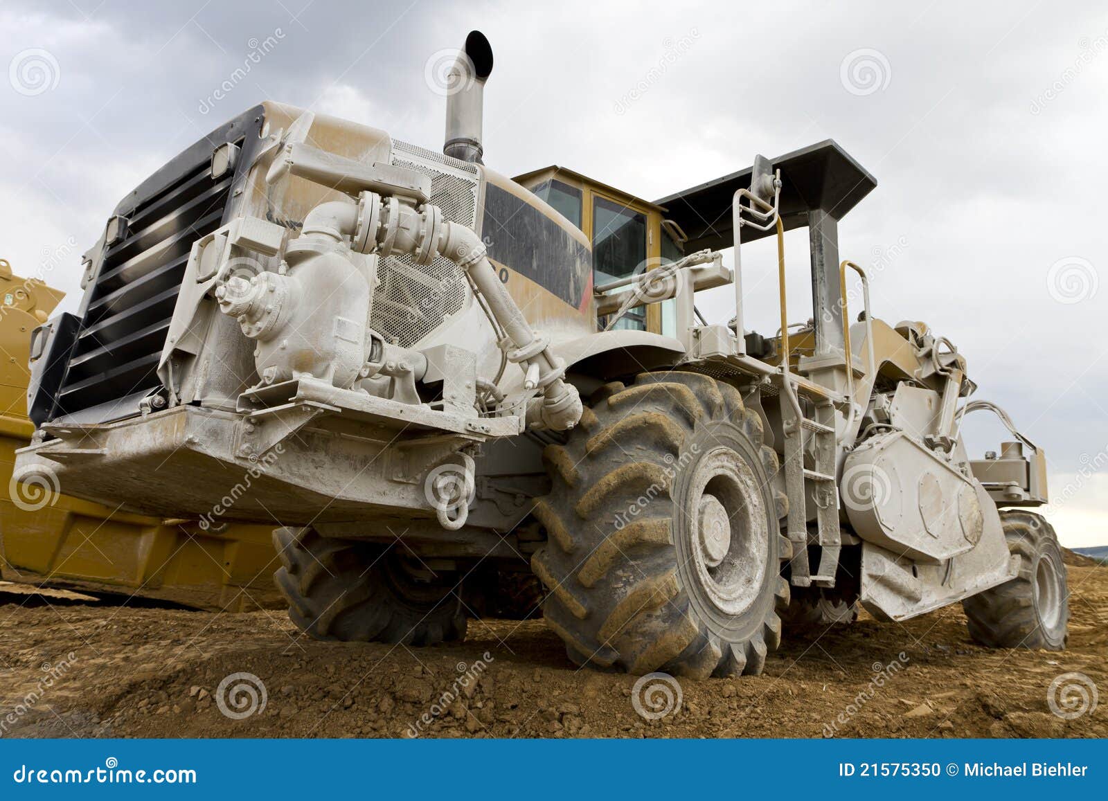 Huge rotary hoe stock photo. Image of vehicle, machine - 21575350