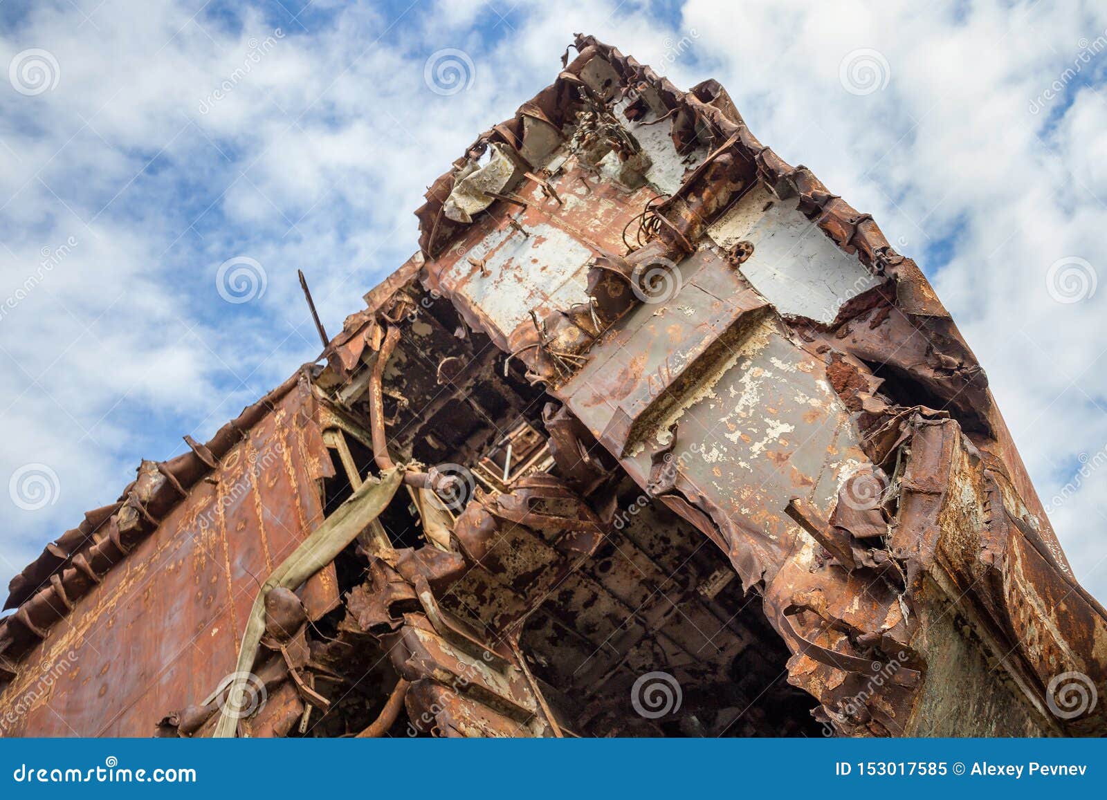 Huge Rusty Pieces of Decommissioned Marine Ship Stock Image - Image of ...