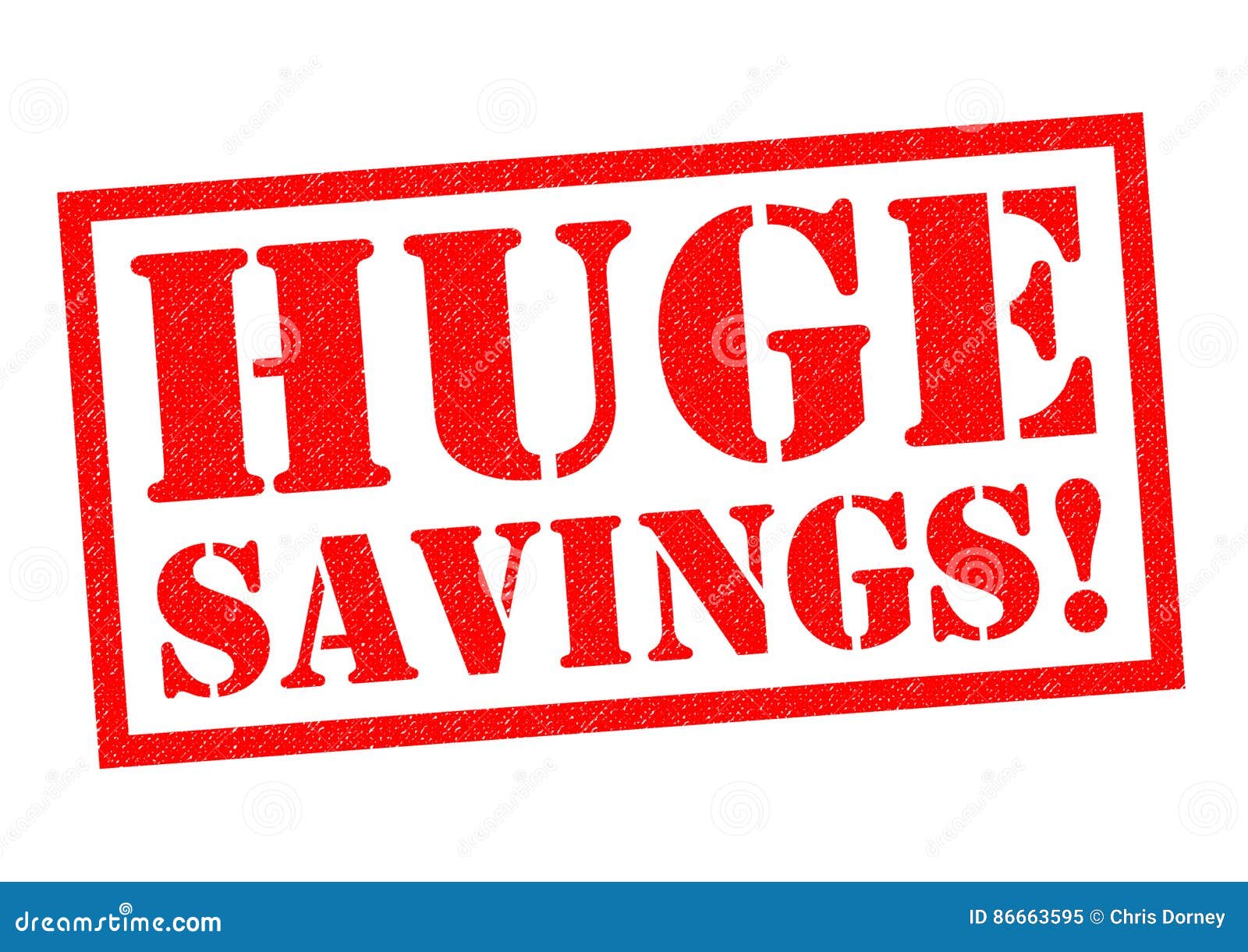HUGE SAVINGS! stock illustration. Illustration of price - 86663595