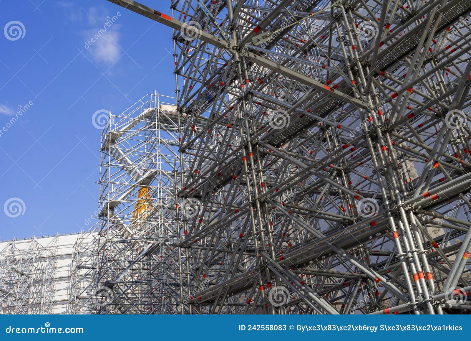Scaffolding Structure In Construction Site Royalty-Free Stock ...
