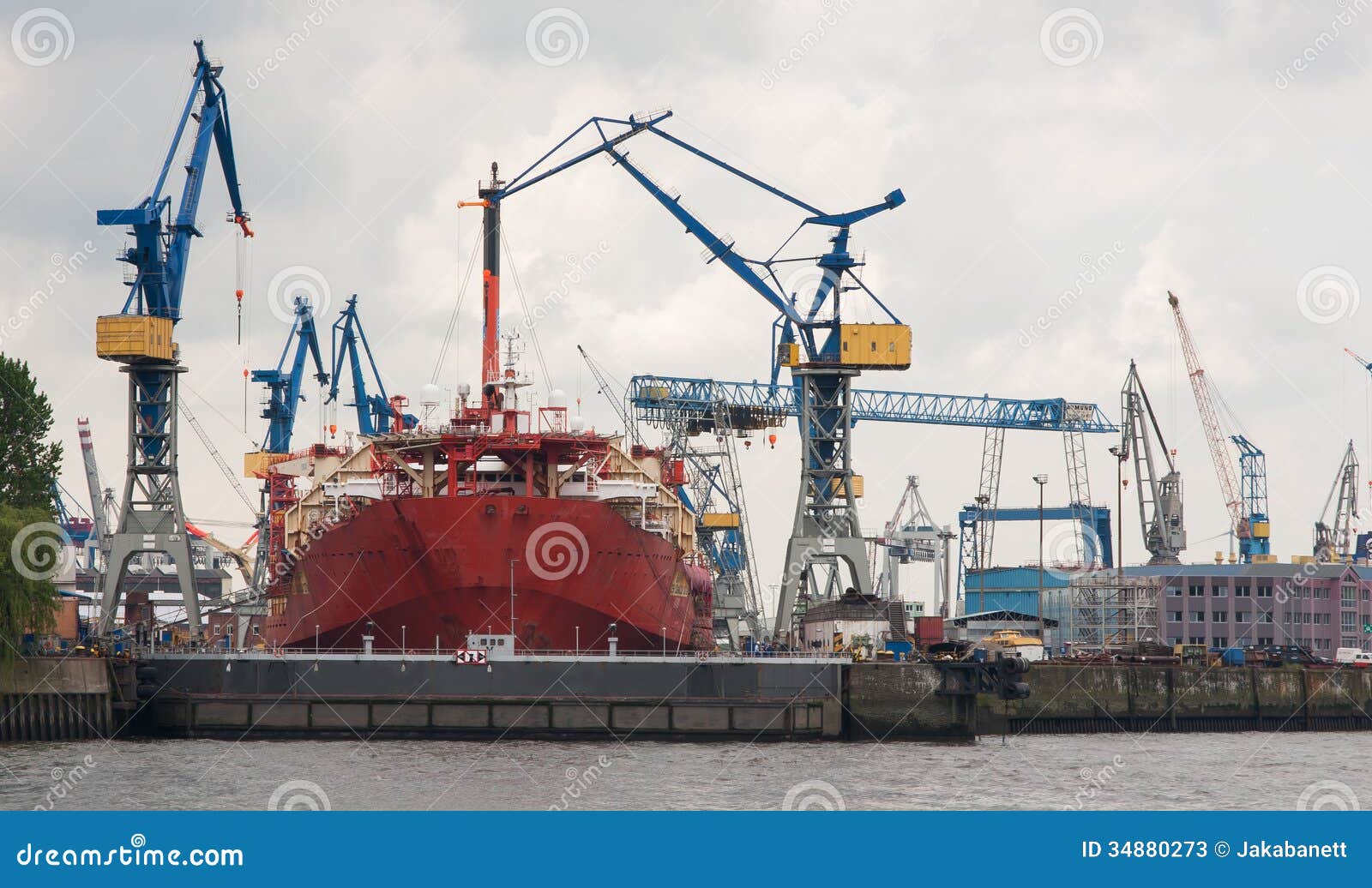 Huge ship building dock stock image. Image of construction - 34880273