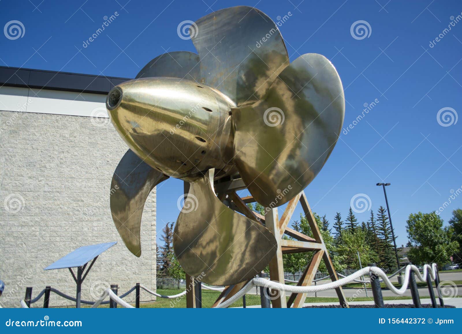 Huge Ship Propeller from a Vintage Military Vessel Editorial ...