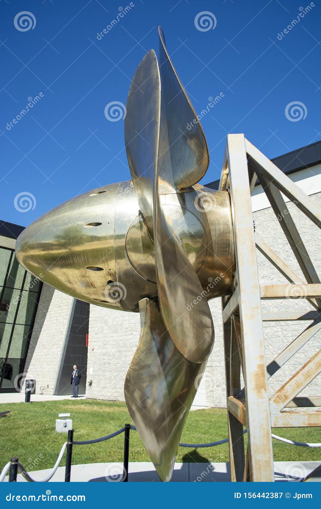 Huge Ship Propeller from a Vintage Military Vessel Editorial ...