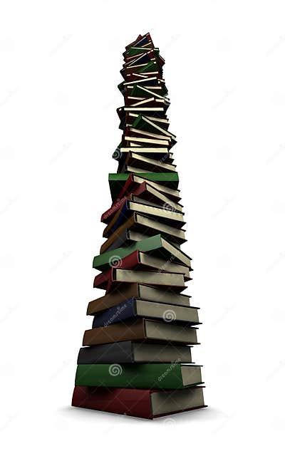 Huge stack of books stock illustration. Illustration of educational ...