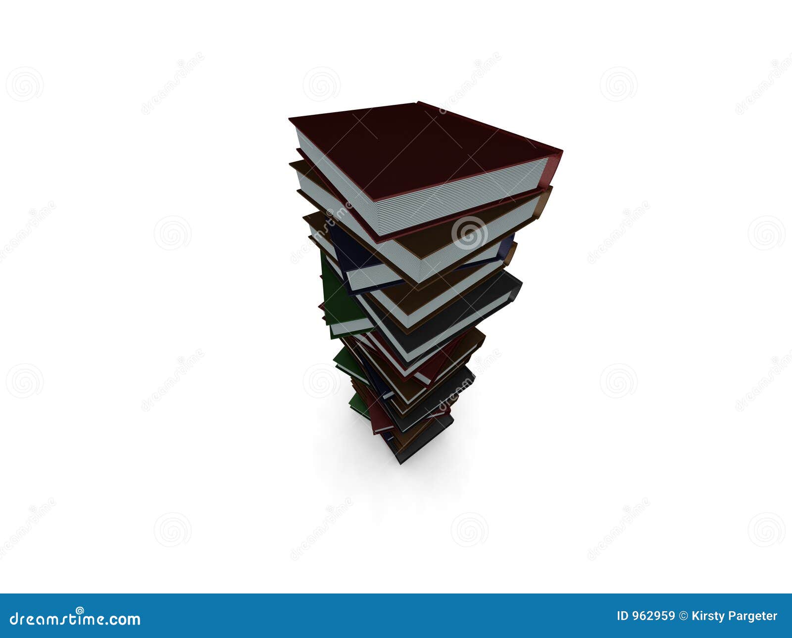 Huge stack of books stock illustration. Illustration of educational ...