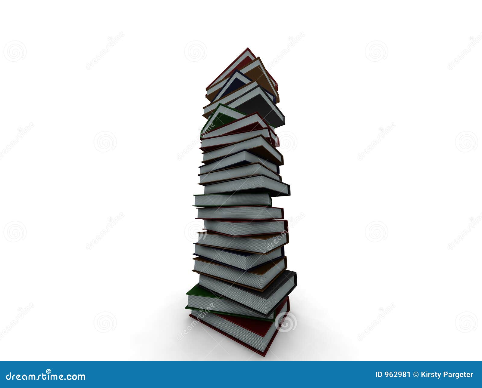 Huge stack of books stock illustration. Illustration of isolated - 962981