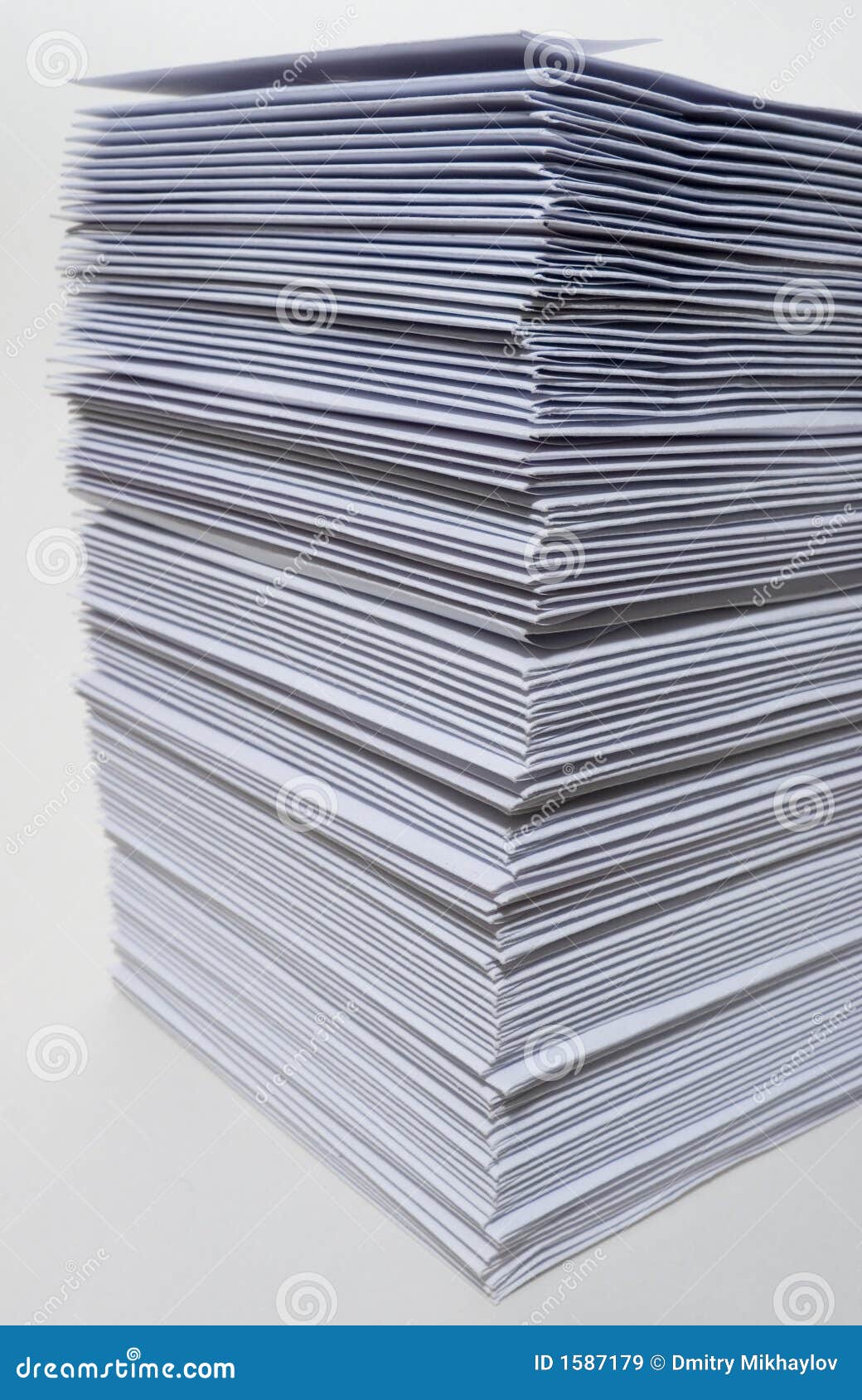 Inbox With Stack Of Paperwork On Desk Stock Photography | CartoonDealer ...