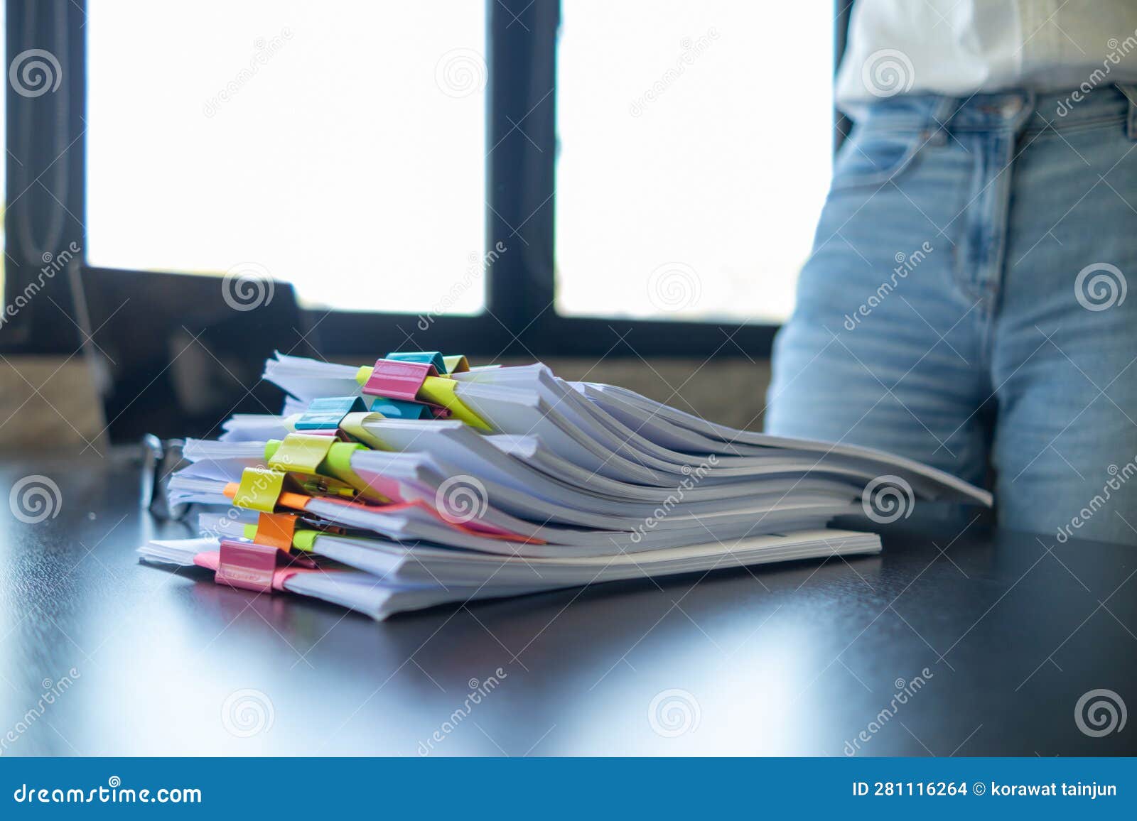 A Huge Stacked Documents is an Annual Earnings Summary Document ...