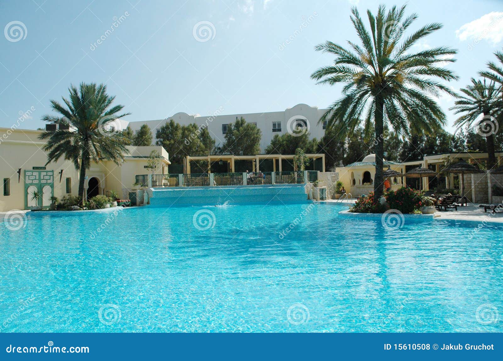 Huge Swimming Pool with Clear Water Stock Photo - Image of greece, pool ...