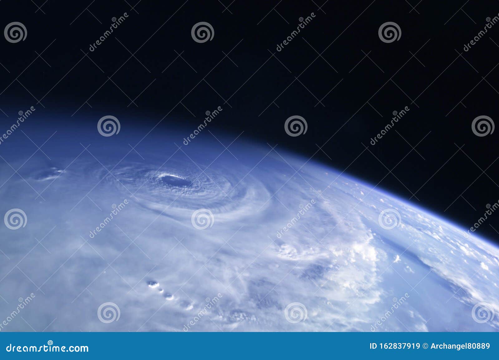 A Huge Tornado, a Cyclone from Space Stock Illustration - Illustration ...