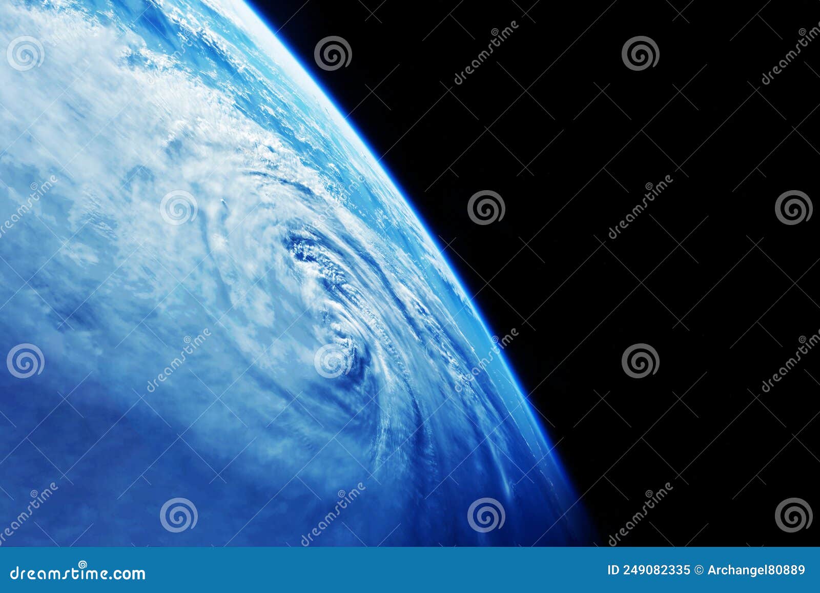 A Huge Tornado, a Cyclone from Space. Stock Image - Image of satellite ...