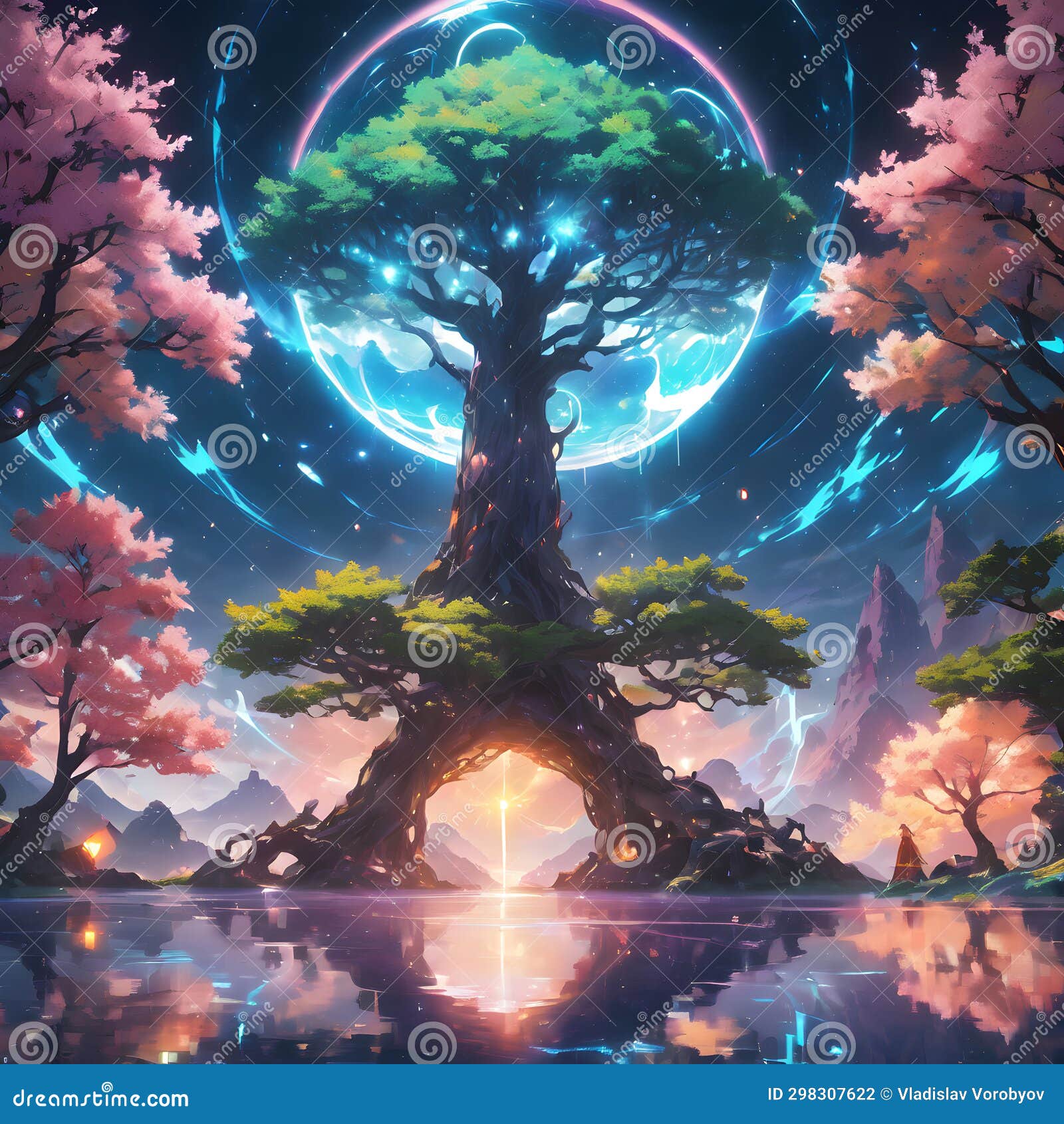 Huge Tree of Life, Which Has Taken Root in the Holy River, Reaches the ...