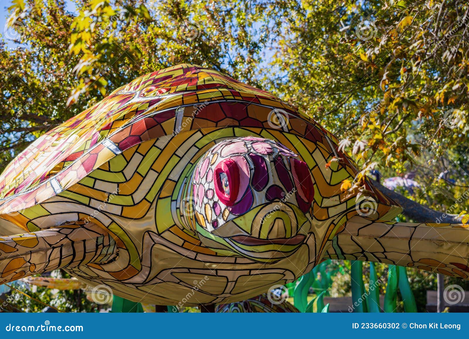 Huge Turtle Figure in the Zoo Editorial Photography - Image of states ...