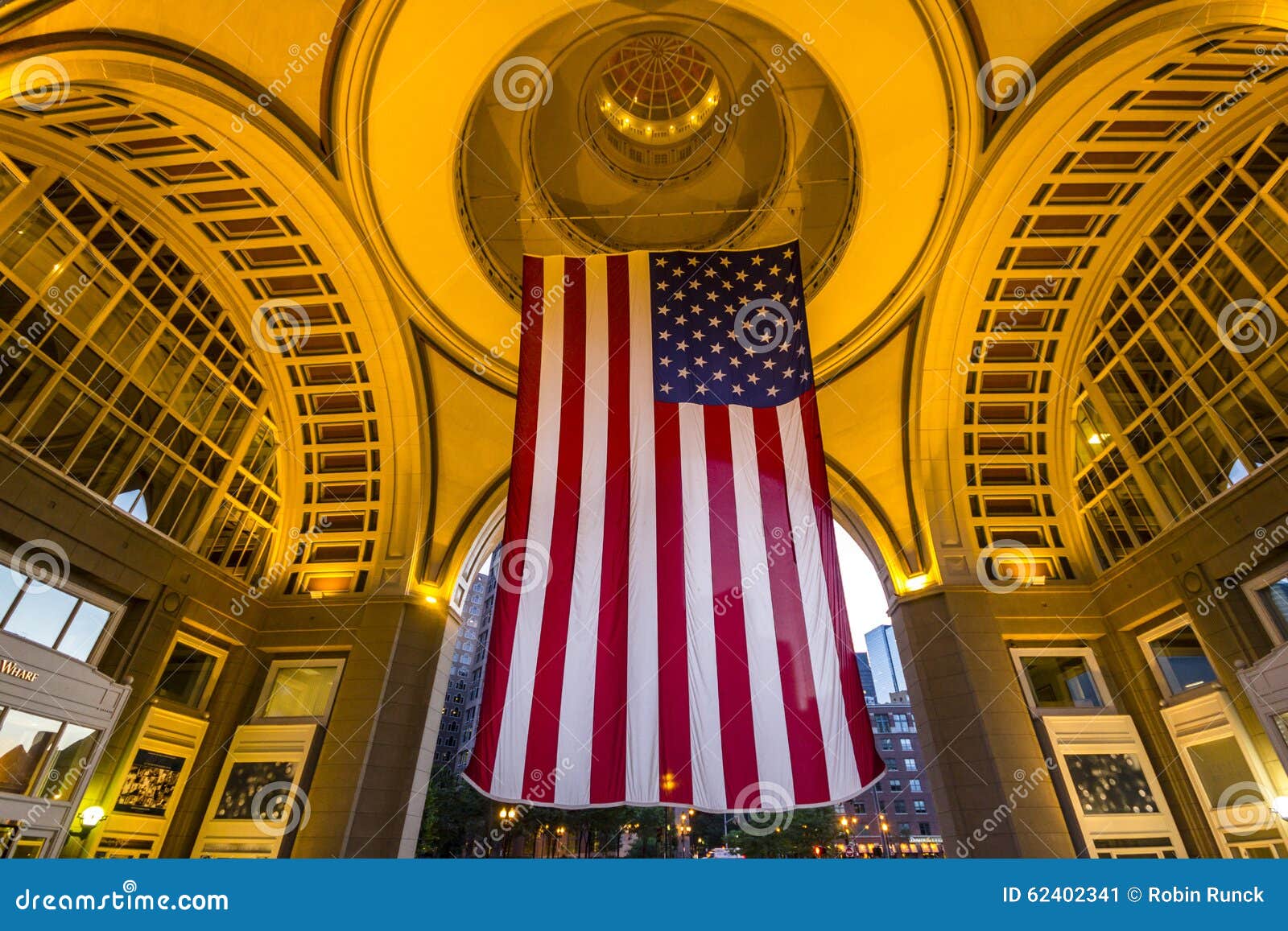 Huge USA flag in Boston stock image. Image of guide, government - 62402341