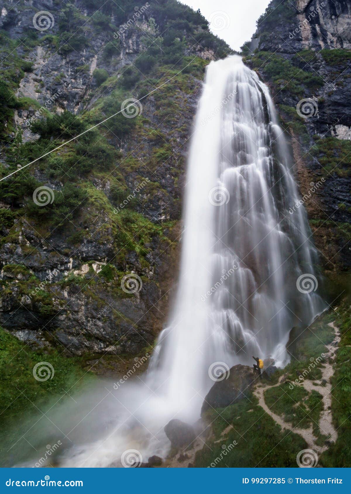 Huge Waterfall In Semuc Champey, Guatemala Stock Image | CartoonDealer ...