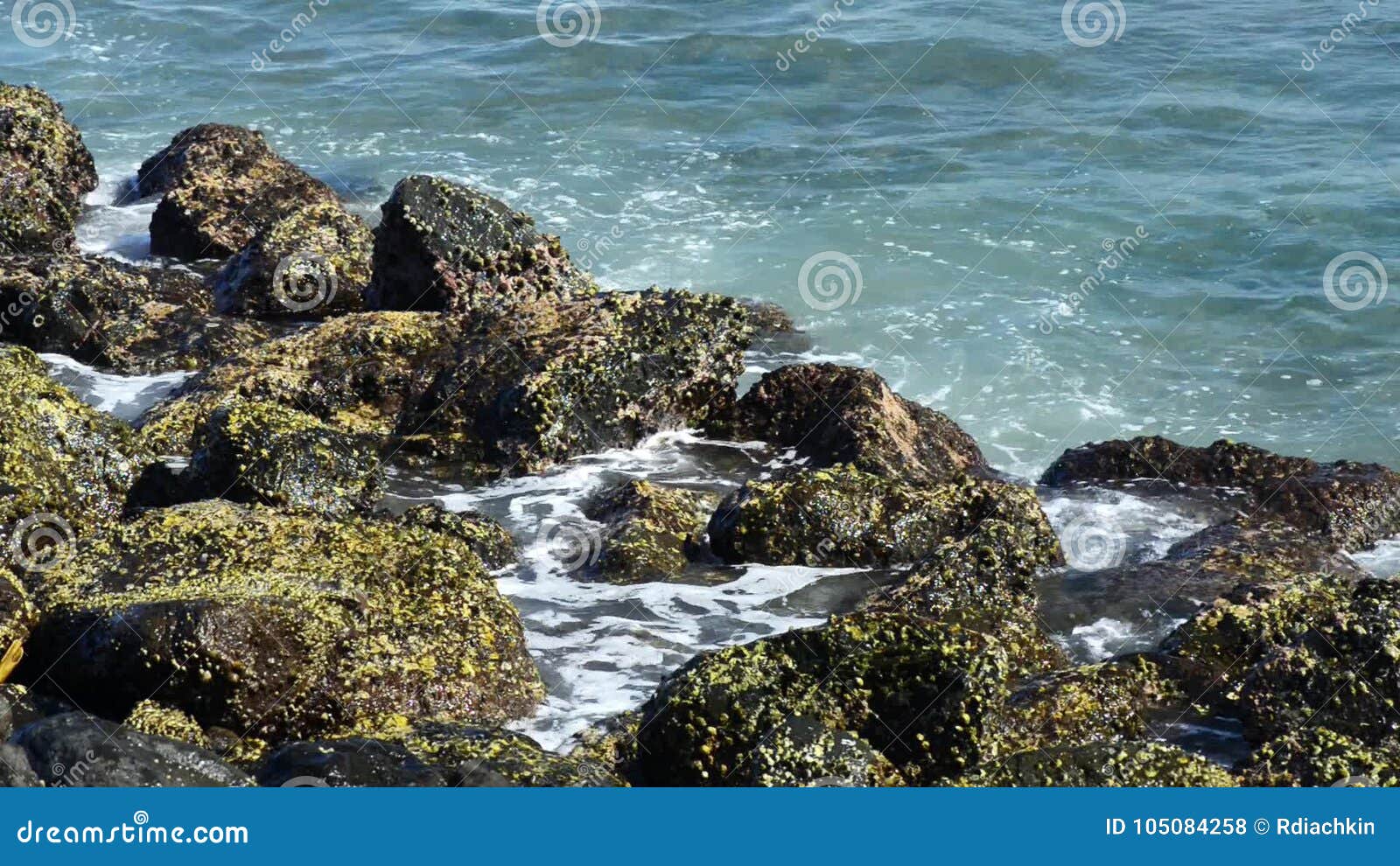A Huge Wave Hits the Rocks. Waves Hitting Rocks on a Tropical Beach ...