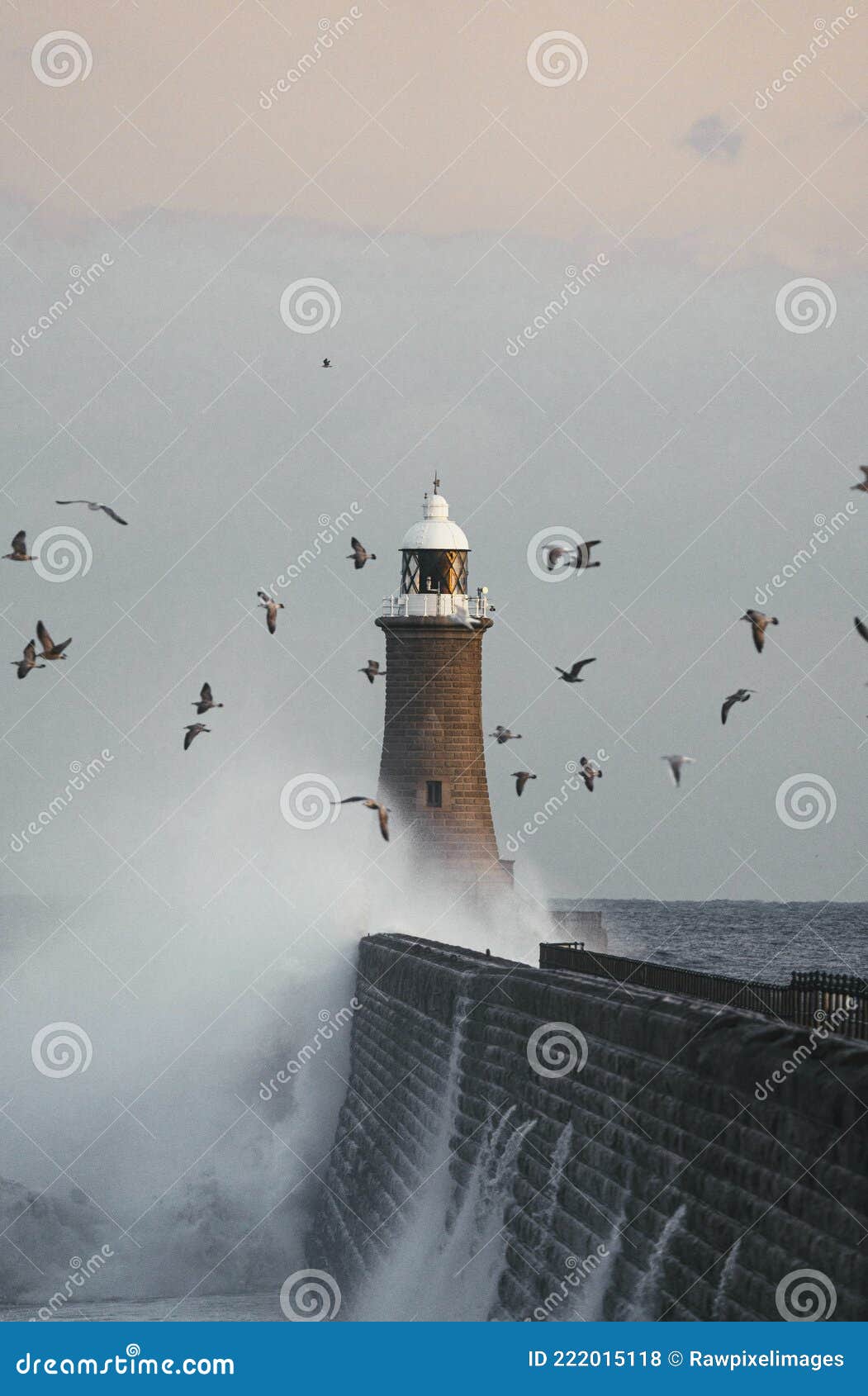 Huge Wave Hitting a Lighthouse in Scotland Stock Photo - Image of ...