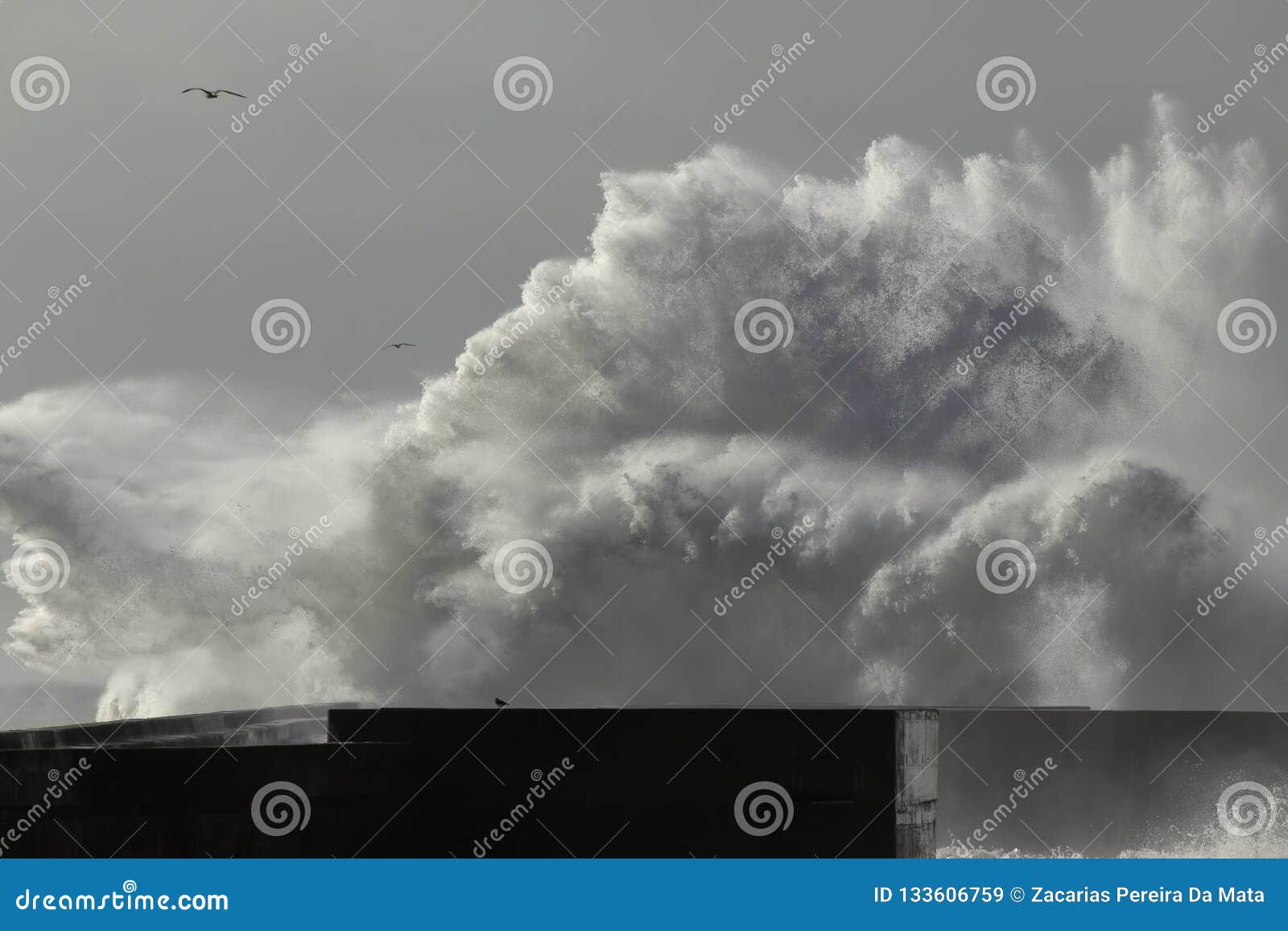 Huge wave splash stock image. Image of nature, disaster - 133606759