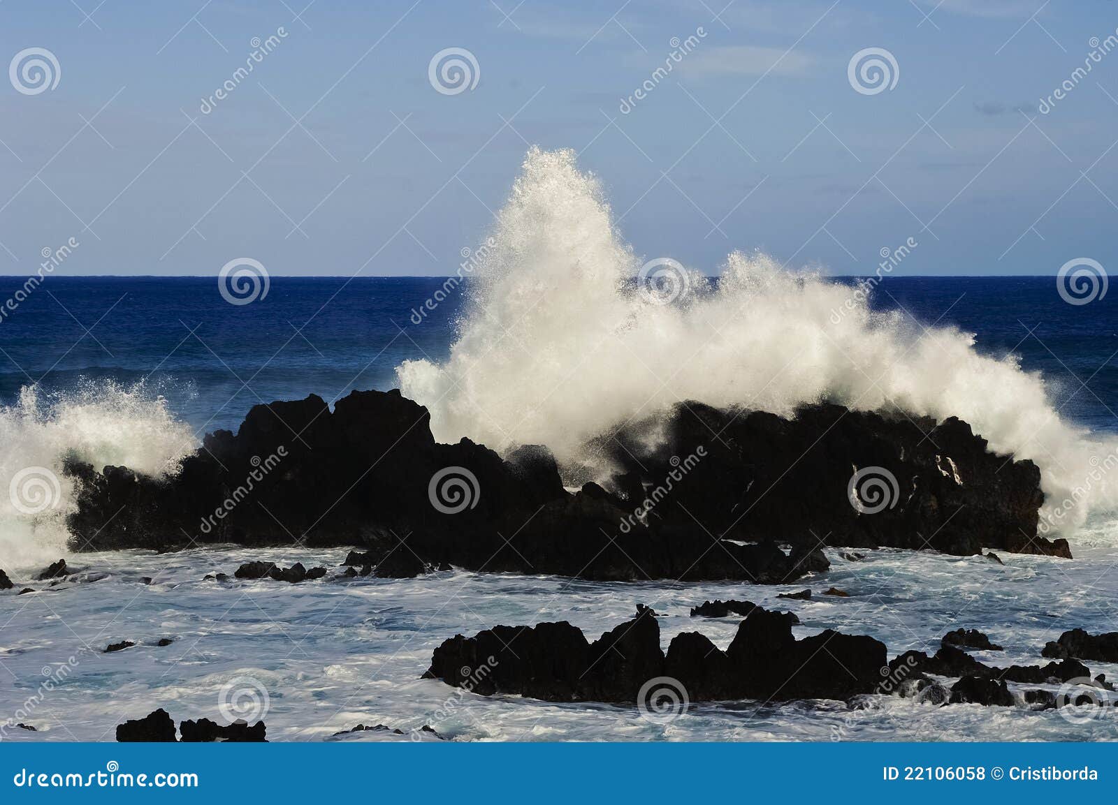 Huge Waves Hitting Coastal Cliffs Stock Photo - Image of maritime ...